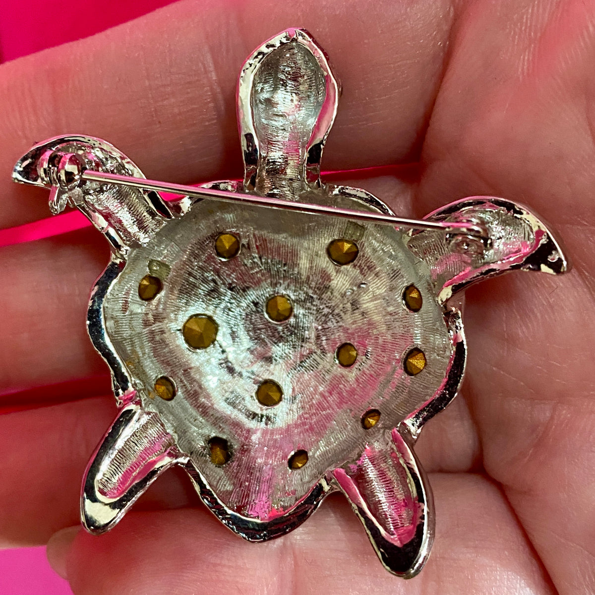 Rhinestone Turtle Pin – Hudson Vintage