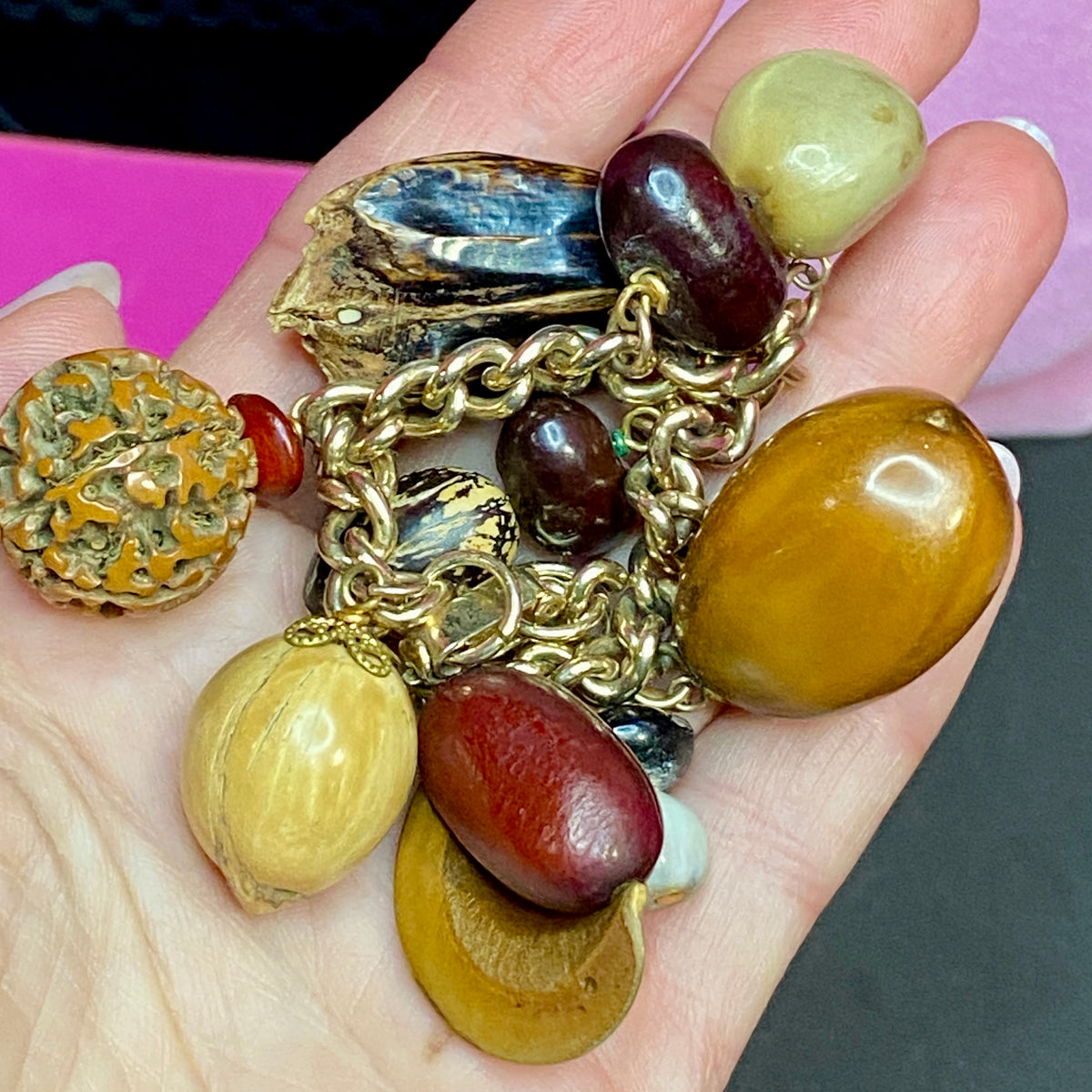 Strange Nut Charm Bracelet MCM – Hudson Vintage
