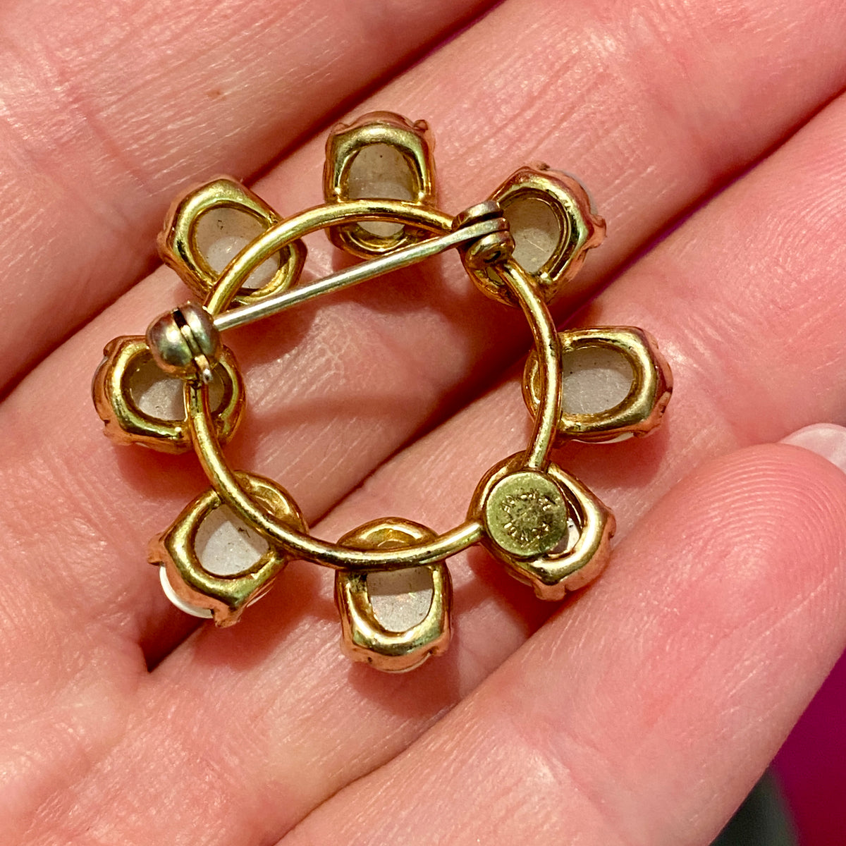 Gold Filled Gemstone Scarab Pin – Hudson Vintage